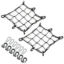 Unique Bargains Black 13"x 13" Bike Cargo Luggage Storage Mesh Net for ...