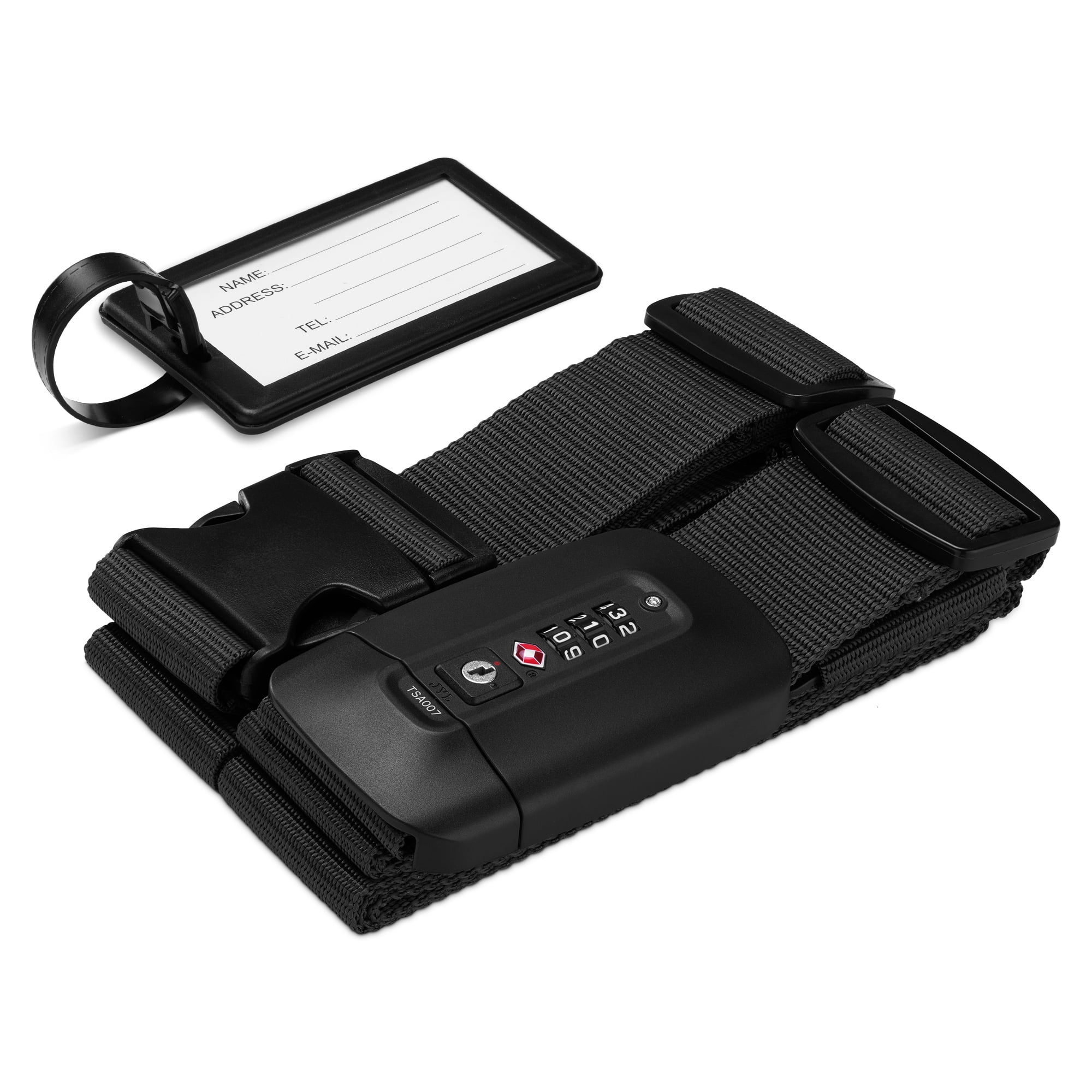 Navaris Suitcase Strap with Lock - Cross Case Baggage Belt with ...