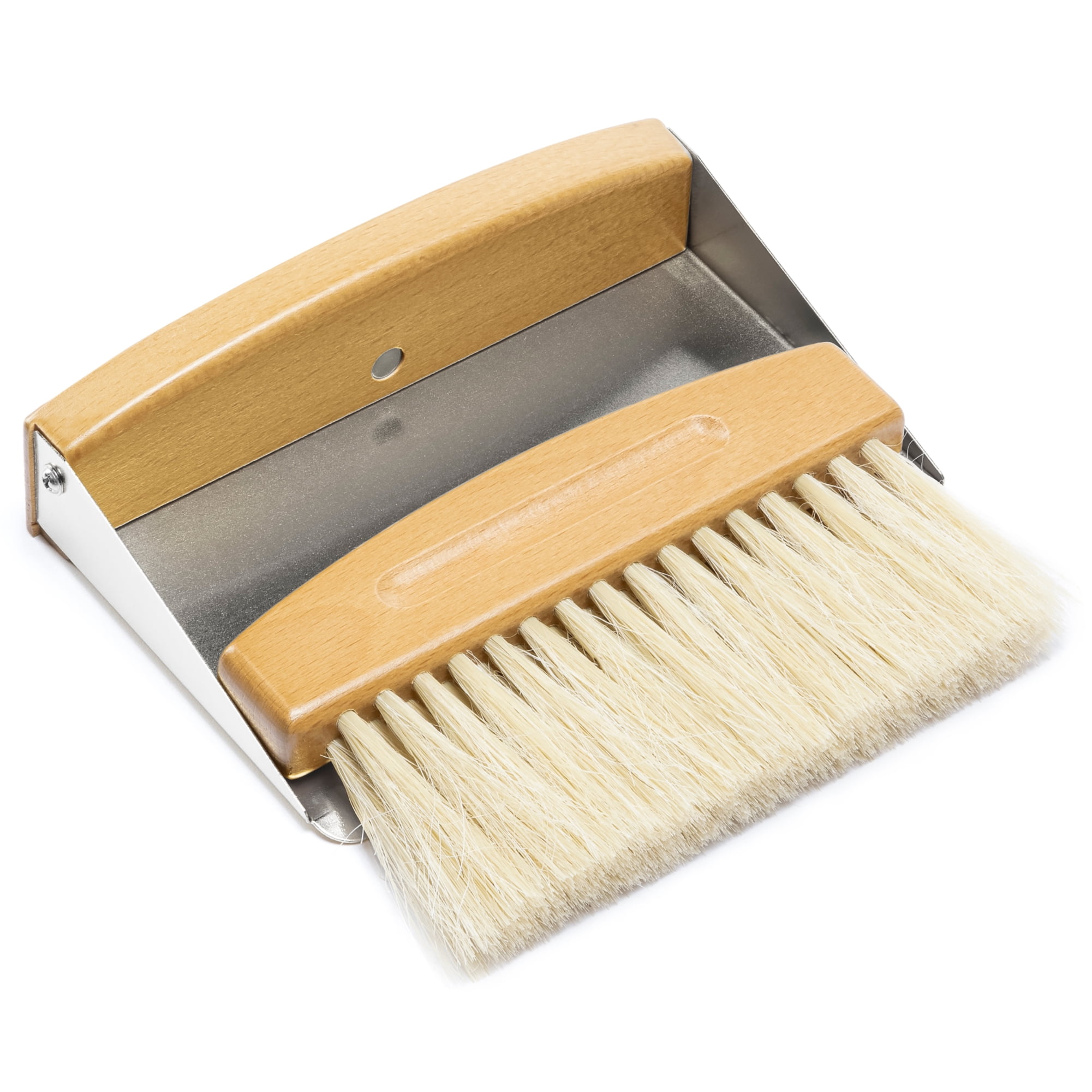 Navaris Table Sweeping Set, Silver - Durable Dust Pan and Brush ...