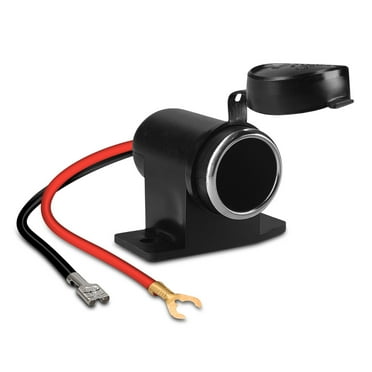 EverStart Plus Auto Auxiliary Dual 12 Volt Power Outlet, Black ...