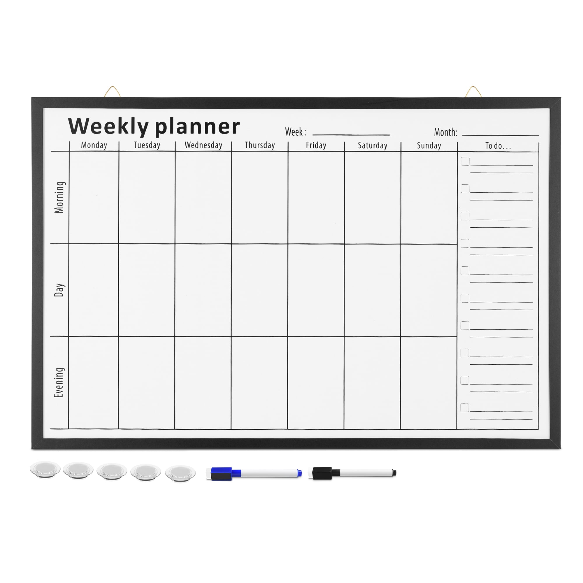 Navaris Magnetic Whiteboard Retail Packaging with Markers and Magnets ...