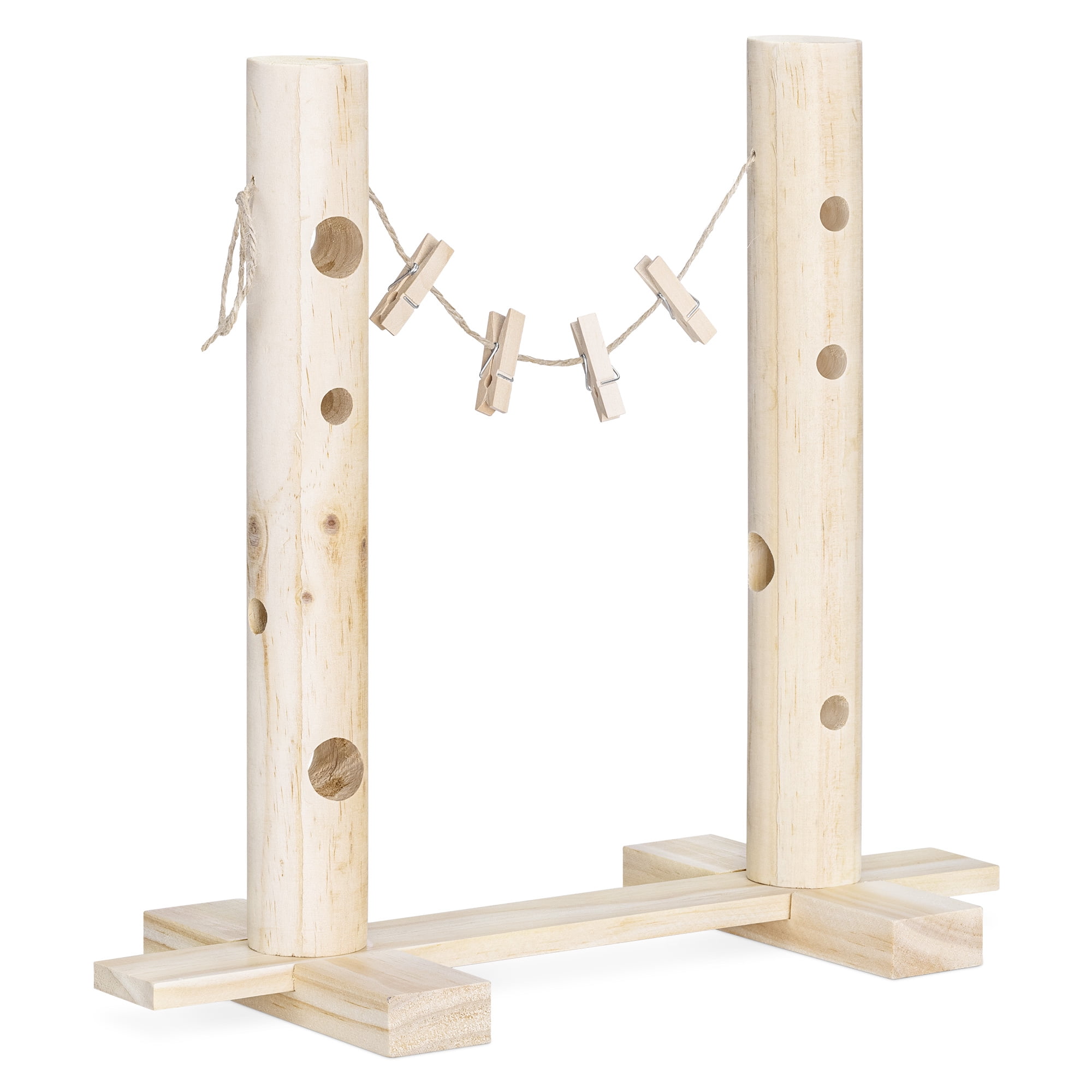 Navaris Wood Rabbit Feeder Station - Wooden Feeding Holder for Bunny ...