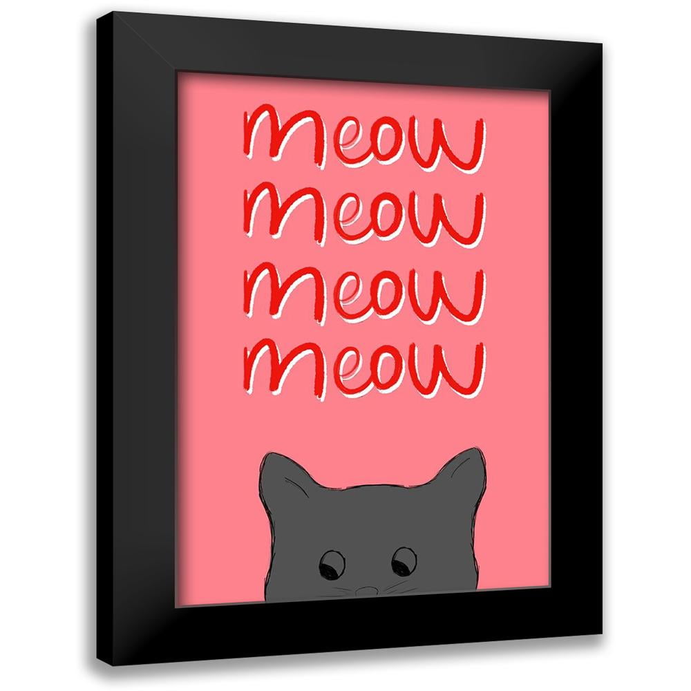 Navas, Emily 13x18 Black Modern Framed Museum Art Print Titled - Meow ...