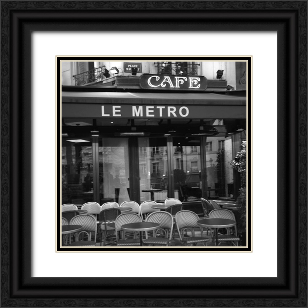 Navas, Emily 26x26 Black Ornate Wood Framed with Double Matting Museum ...