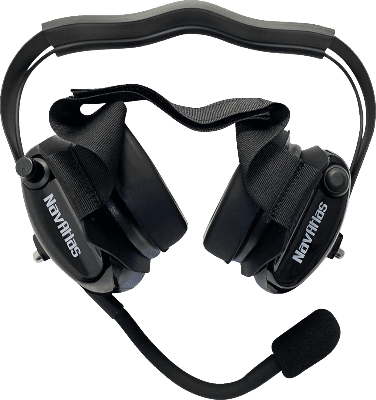 NAVATLAS NB202BK Headset - Behind-the-Head - Stereo/VOX - Black ...