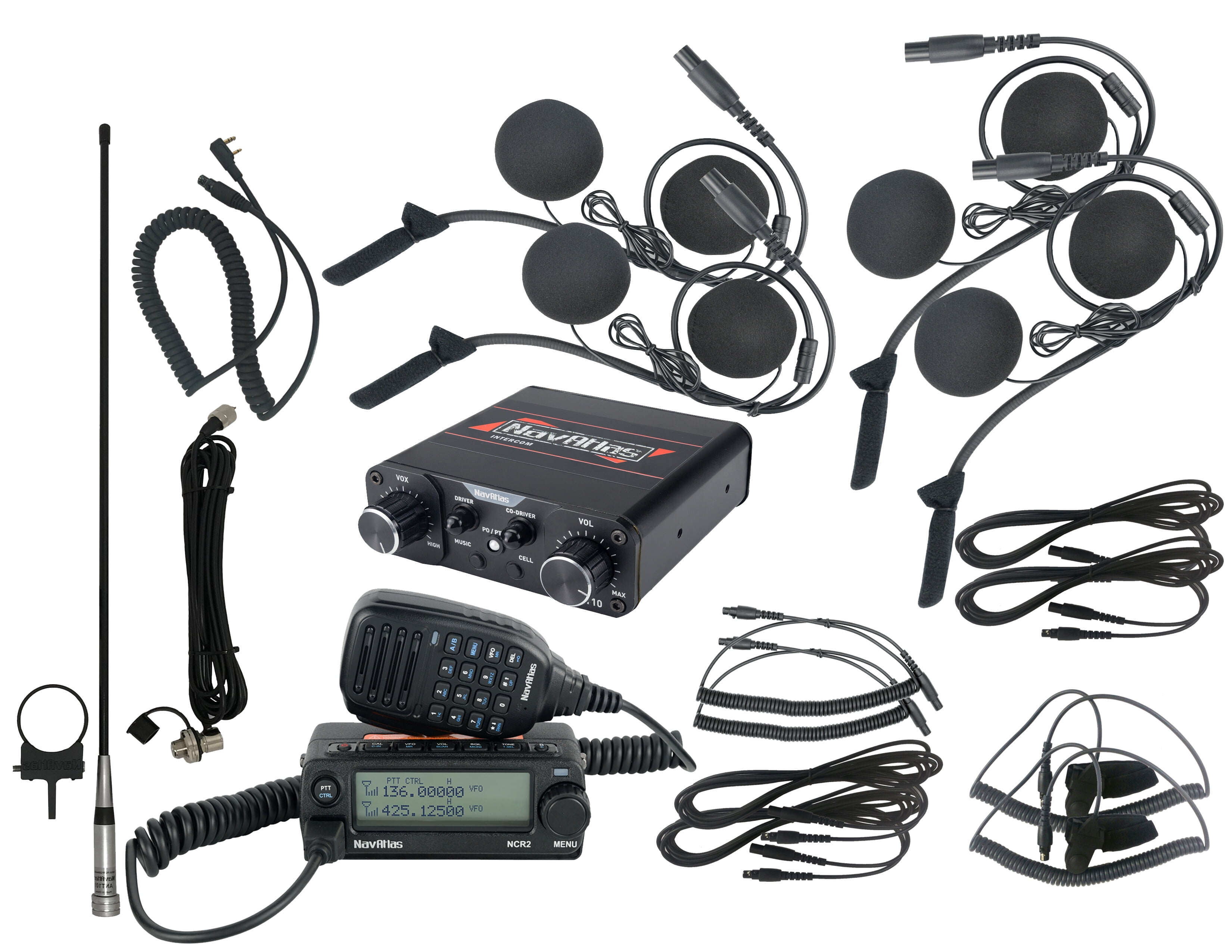 Navatlas NIRIH4 Intercom & Radio Kit For 4 Seater 4402-0868 - Walmart ...