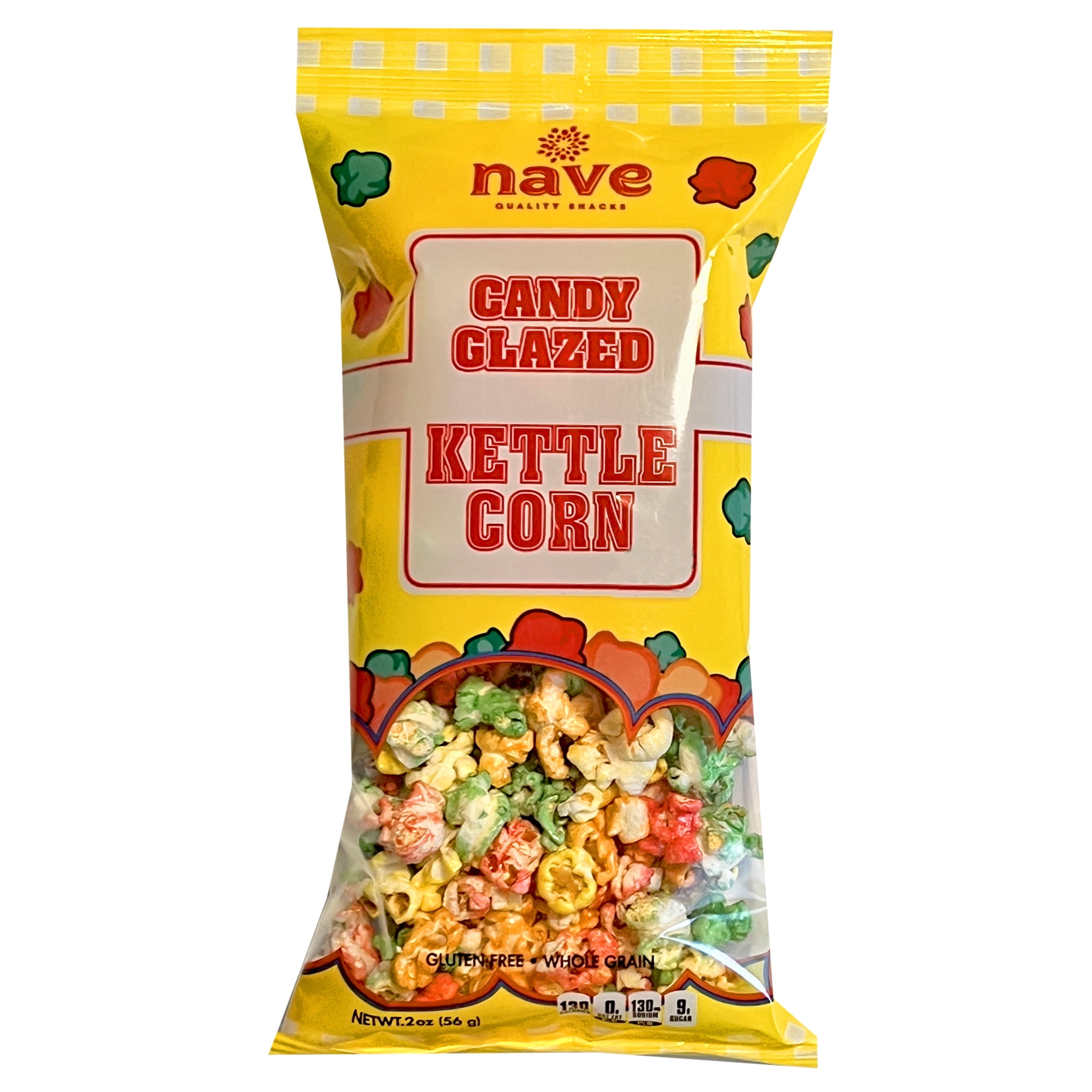 Nave Candy Glazed Kettle Corn, Gourmet Colored Popcorn, 14 Bags, 2 oz ...