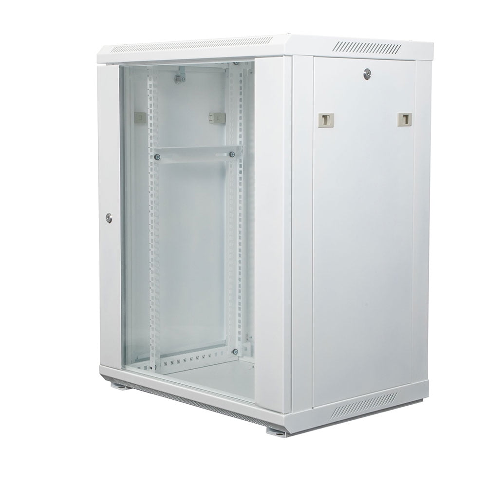 NavePoint 12U Network Cabinet with Glass Door – 12U Wall Mount Server ...