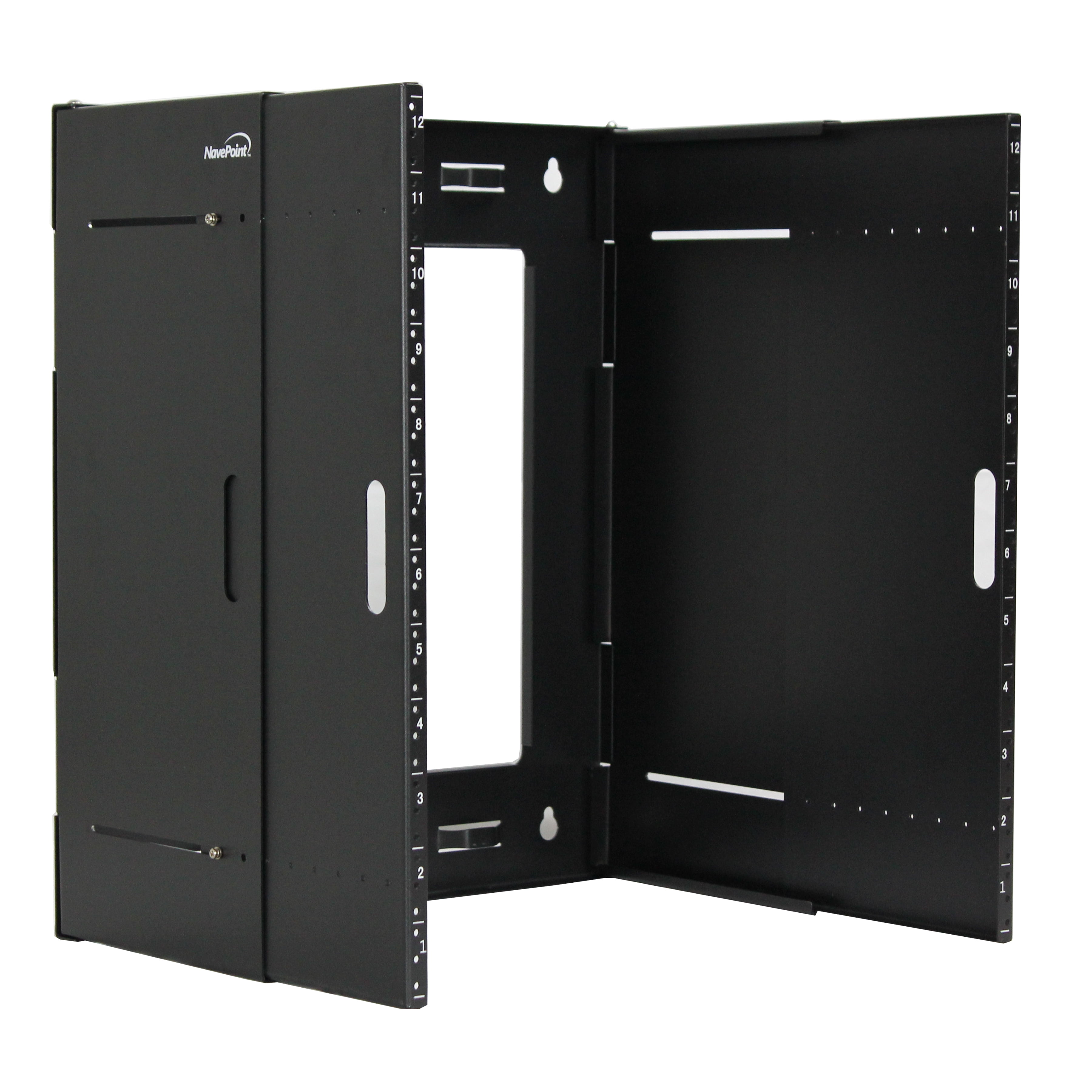 NavePoint 12U Patch Panel Bracket Wall Mount Patch Panel Rack for 19 ...
