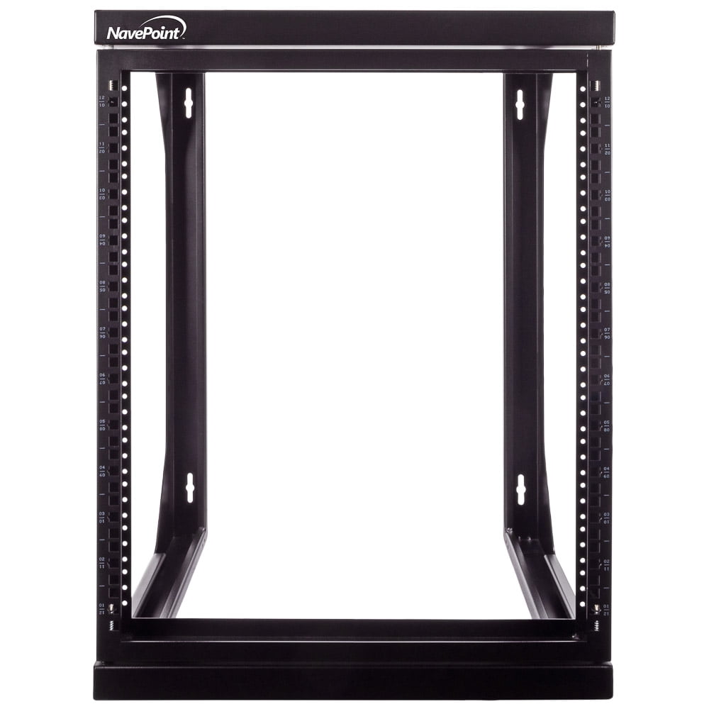 NavePoint 12U Wall Mount Server Rack - Swing Gate, 19 Inch IT Equipment ...