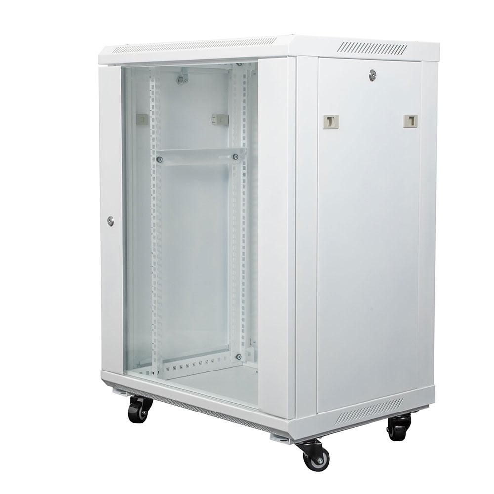 NavePoint 15U Network Cabinet with Glass Door – 15U Wall Mount Server ...