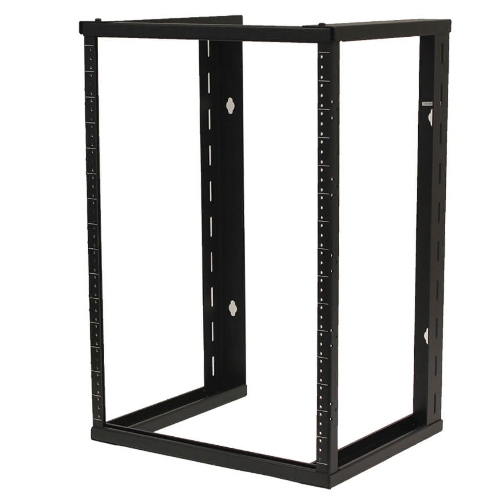 Hoffman EDR19FM45U 2-Post Open Frame Rack 19 Inch, 45RU, Black ...