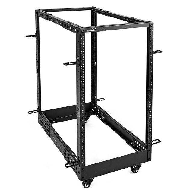 NavePoint 18U 4 Post Server Rack – Open Frame Rack for 19 Inch ...