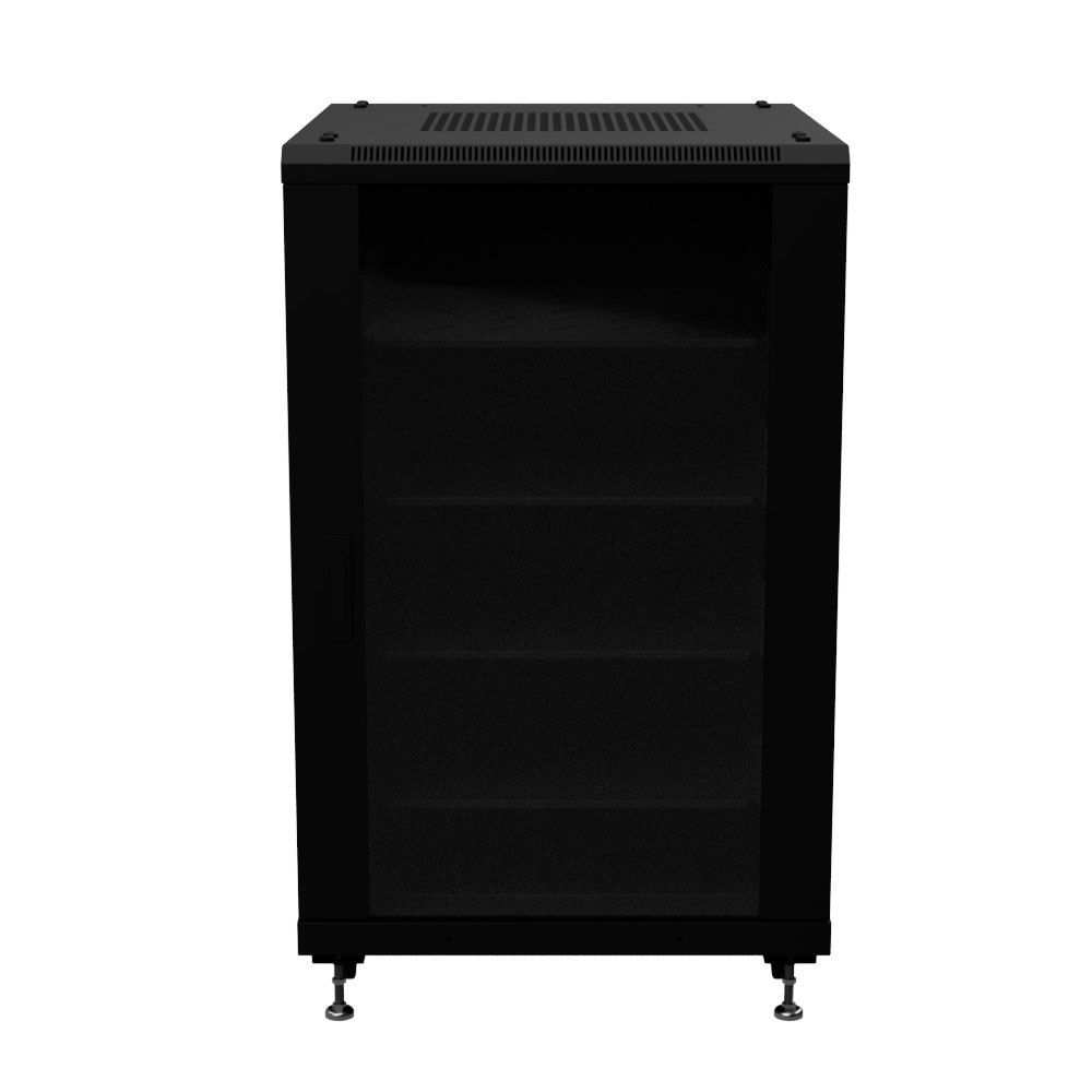 NavePoint 18U Multimedia Storage Network Cabinet - 19" Server Shelf AV ...