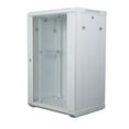 NavePoint 18U Network Cabinet with Glass Door – 18U Wall Mount Server ...