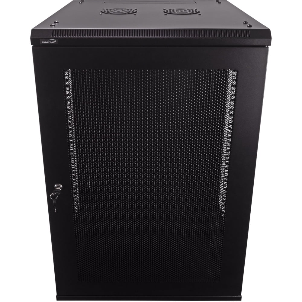 NavePoint 18U Server Rack Enclosure - 23.6” Deep, 18U Wall Mount Network Cabinet with Locking ...