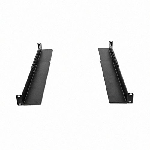 NavePoint 1U Adjustable 4-Post Rack Mount Server Shelf Rails Full Depth ...