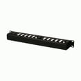NavePoint 1U Metal Rack Mount Horizontal Cable Manager Duct Raceway for ...