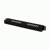 NavePoint 1U Plastic Rack Mount Horizontal Cable Manager Duct Raceway ...