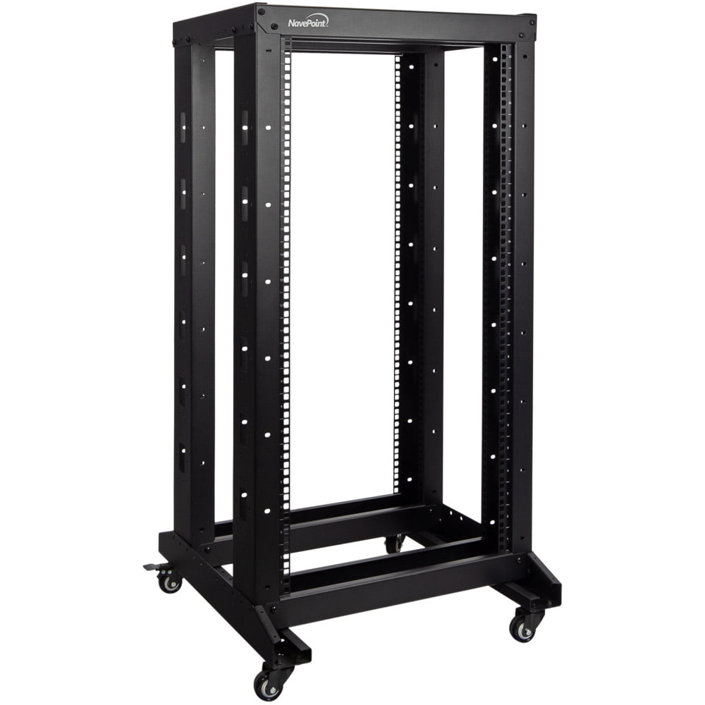 NavePoint 22U 4 Post Server Rack – Open Frame Rack for 19 Inch ...