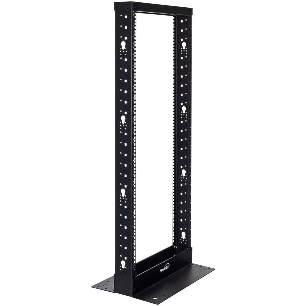 NavePoint 25U 2 Post Open Frame Server Rack for 19 Inch Equipment, AV ...