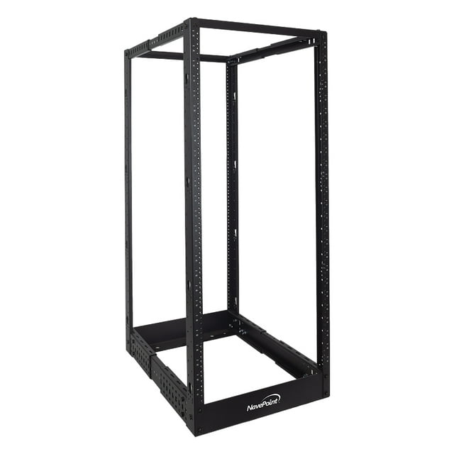 NavePoint 25U 4 Post Server Rack – Open Frame Rack for 19 Inch ...