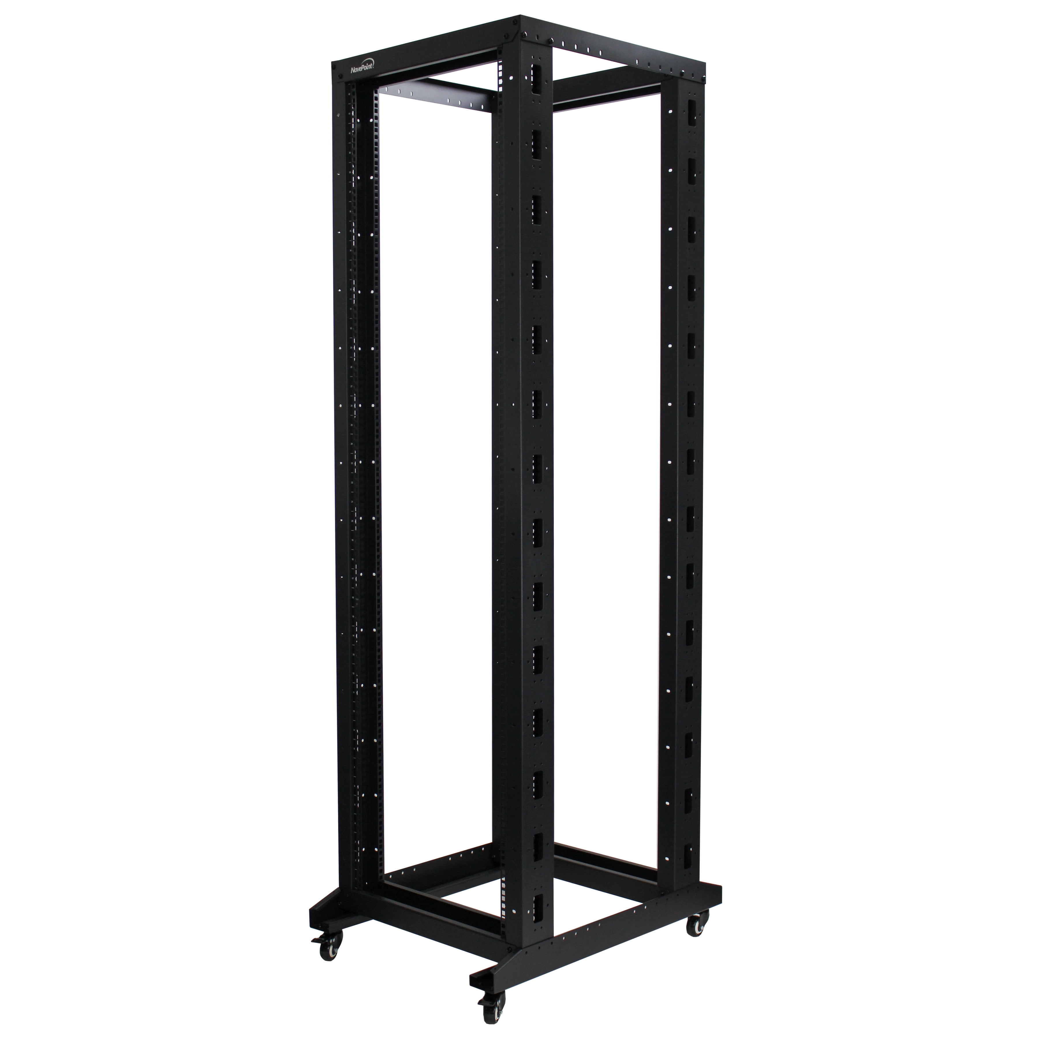 NavePoint 42U 4 Post Server Rack – Open Frame Rack for 19 Inch ...