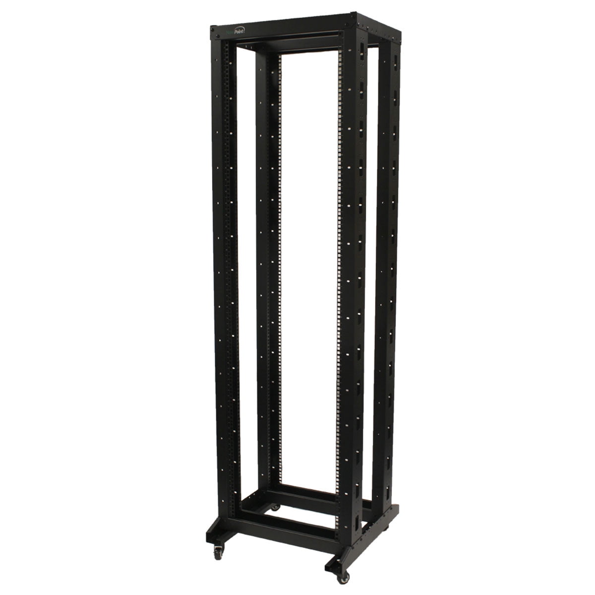 NavePoint 42U 4 Post Server Rack – Open Frame Rack for 19 Inch Equipment, Adjustable Depth 4 ...