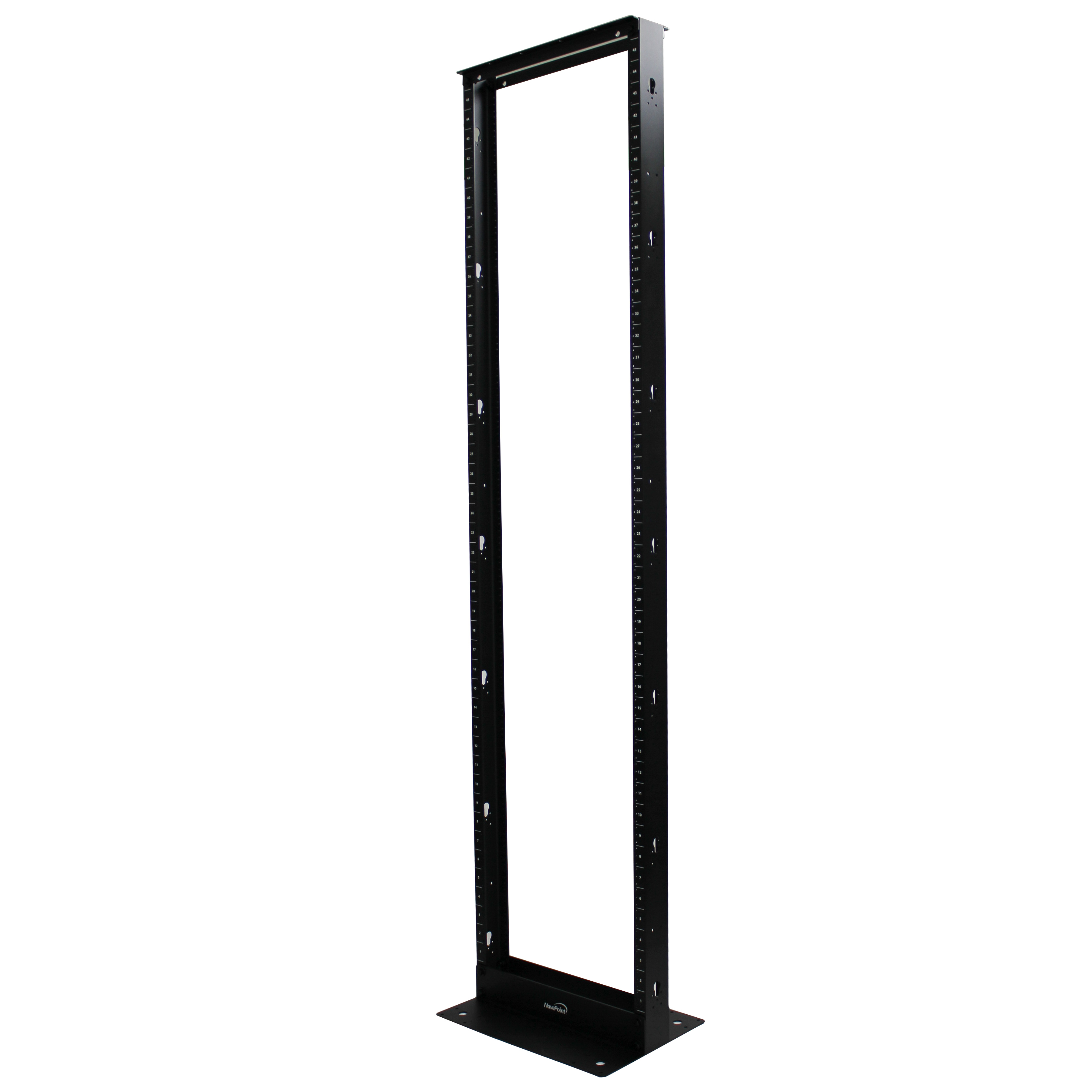 NavePoint 45U 2 Post Open Frame Server Rack for 19 Inch Equipment, AV ...