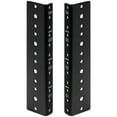 NavePoint 4U Vertical Rack Rail Pair DIY Kit with Hardware, Black ...