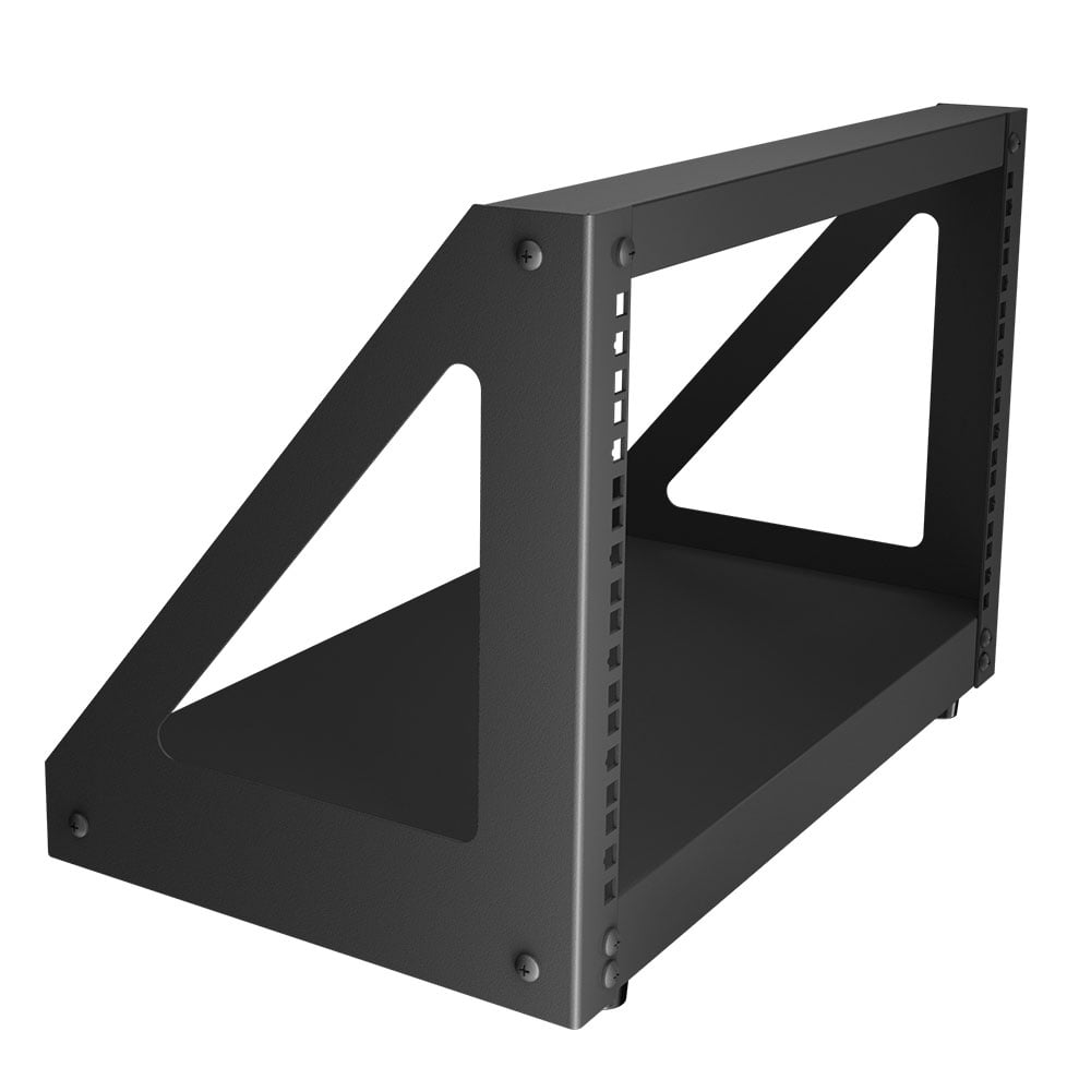 NavePoint 6U 2 Post Server Rack for 19 Inch Equipment, Freestanding ...