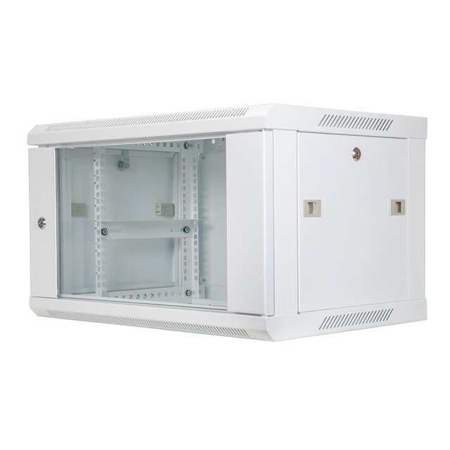 NavePoint 6U Network Cabinet with Glass Door – 6U Wall Mount Server ...