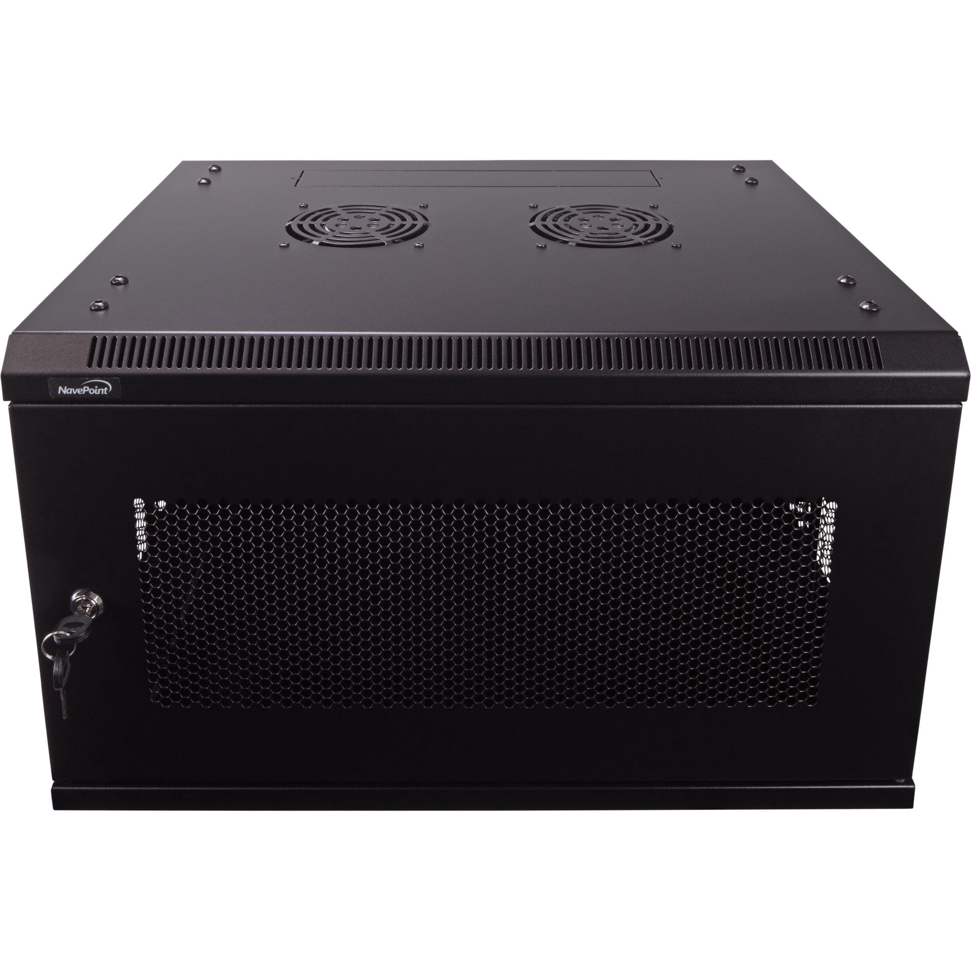 NavePoint 6U Server Rack Enclosure - 17.7” Deep, 6U Wall Mount Network Cabinet with Locking ...