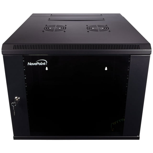 NavePoint 9U Server Cabinet with Hinged Back - 23.6” Deep, 9U Server ...