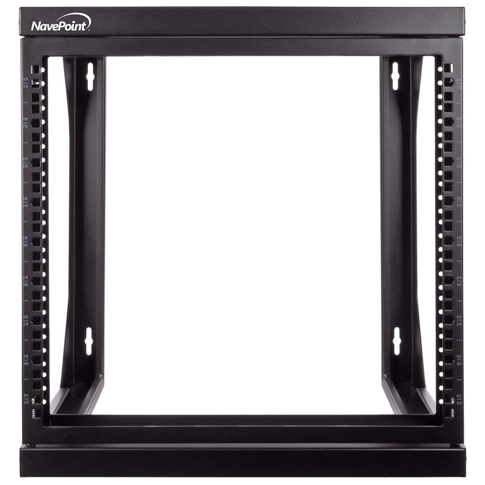 NavePoint 9U Server Rack with Swing Gate - 9U Wall Mount Rack for 19 ...