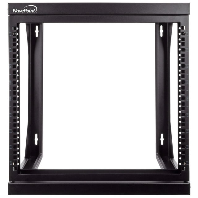 NavePoint 9U Server Rack with Swing Gate - 9U Wall Mount Rack for 19 ...