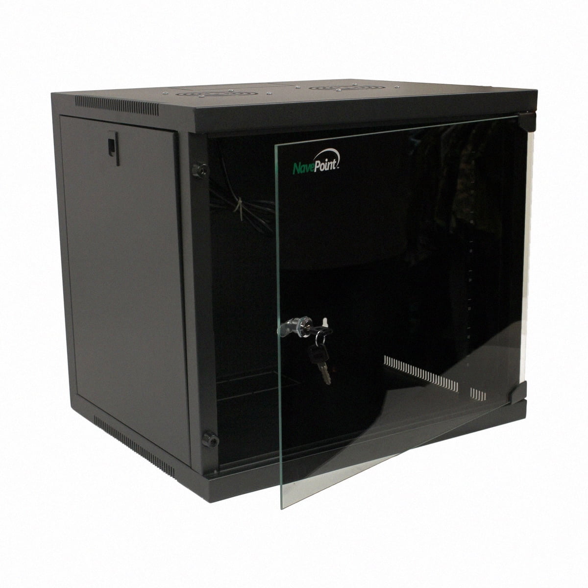 NavePoint 9U Wall Mount Network Cabinet for 19” IT Equipment with ...