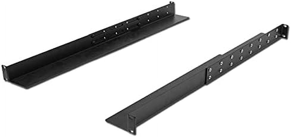 NavePoint Adjustable Rack Mount Server Shelf Rails 1U Full Depth 3-Pack ...