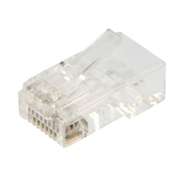 NavePoint CAT6 Ethernet RJ45 Plug, UTP, 25 pack, C6-8P8C, CE Compliance ...