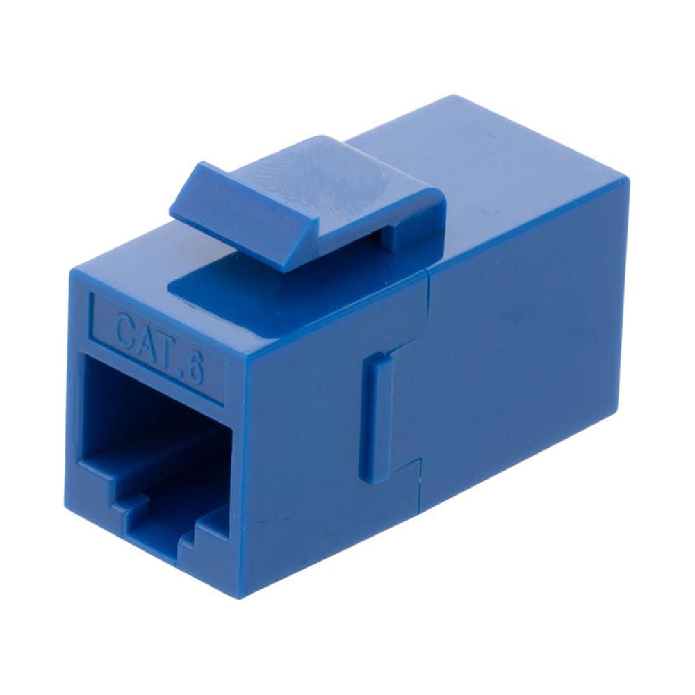 NavePoint CAT6 UTP Inline Keystone Coupler, RJ45 Female to RJ45 Female ...