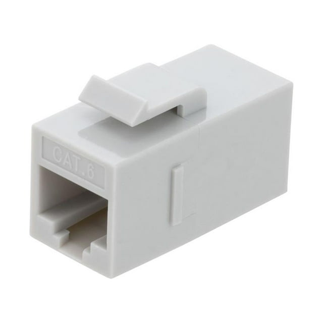 NavePoint CAT6 UTP Inline Keystone Coupler, RJ45 Female to RJ45 Female ...