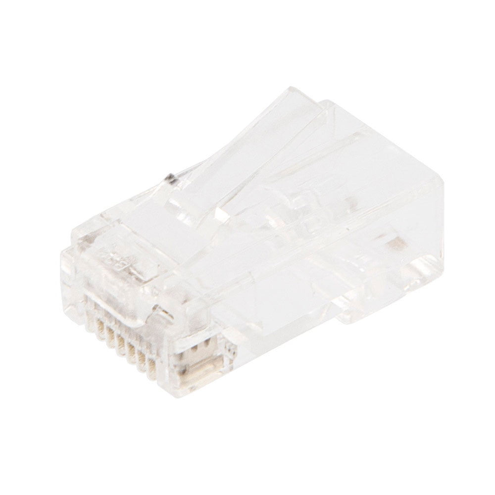 NavePoint CAT6A Ethernet RJ45 Plug, UTP, 25 pack, C6A-8P8C, CE ...