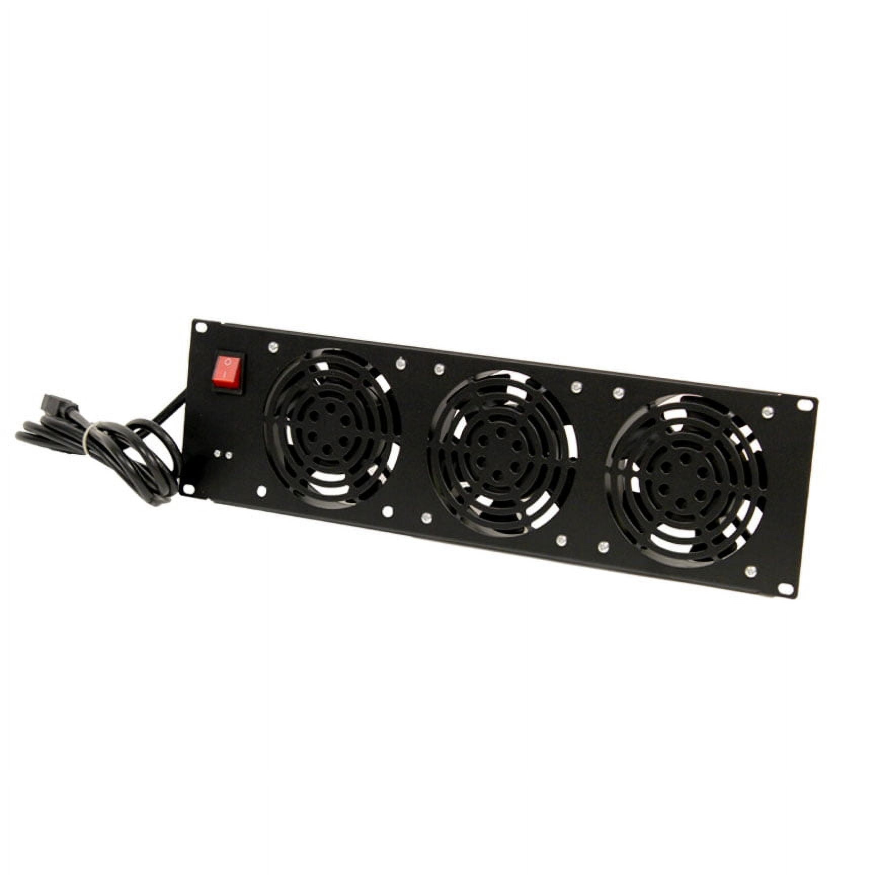 NavePoint Rack Mount Server Cabinet 3 Fan Cooling Panel System Unit ...