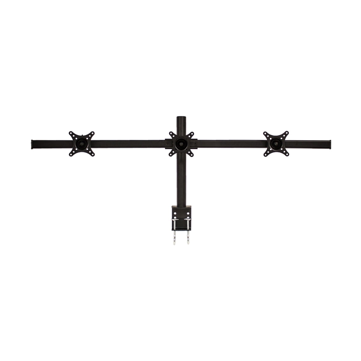 NavePoint Triple LCD Monitor Curved Mount Stand C-Clamp With Adjustable ...