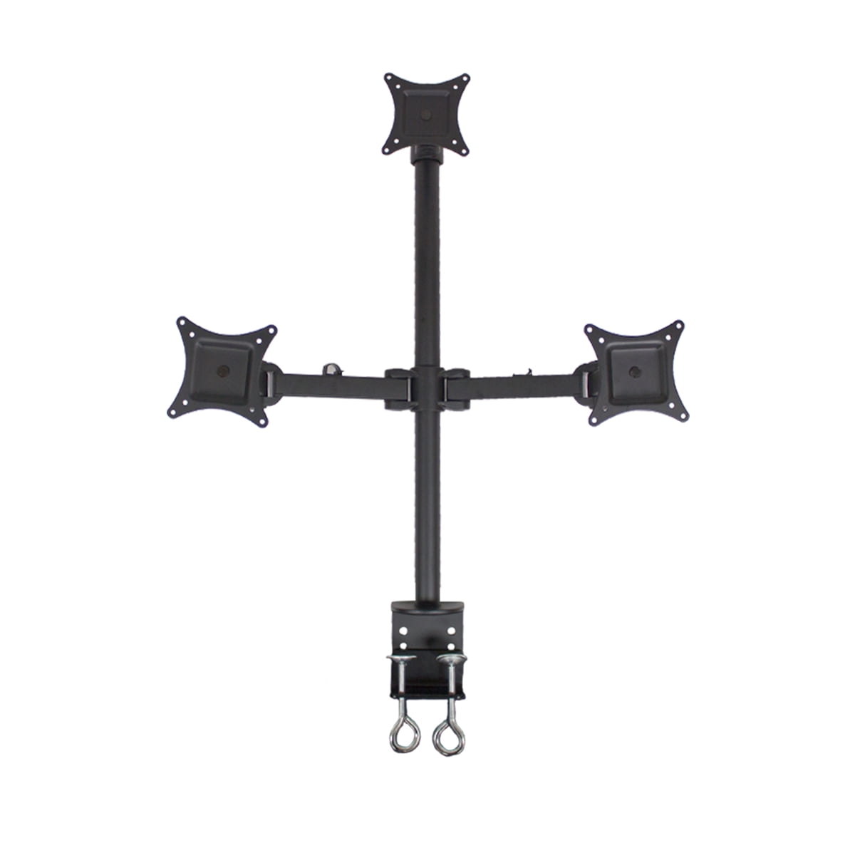 NavePoint Triple LCD Monitor Desk Mount Stand Heavy Duty Adjustable 3 ...