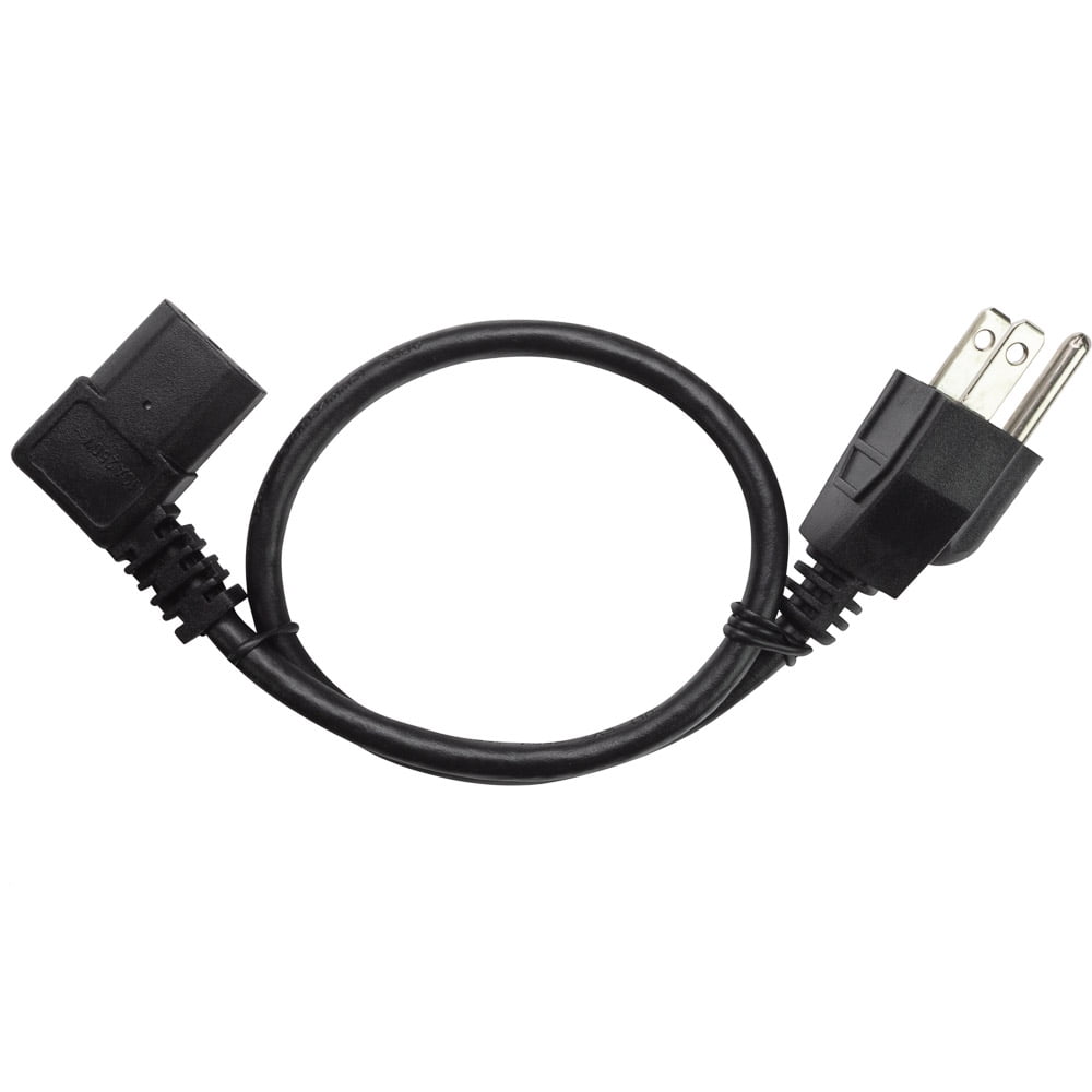 NavePoint UL Listed Right Angle Power Cord Cable 3-Prong (NEMA 5-15P to ...
