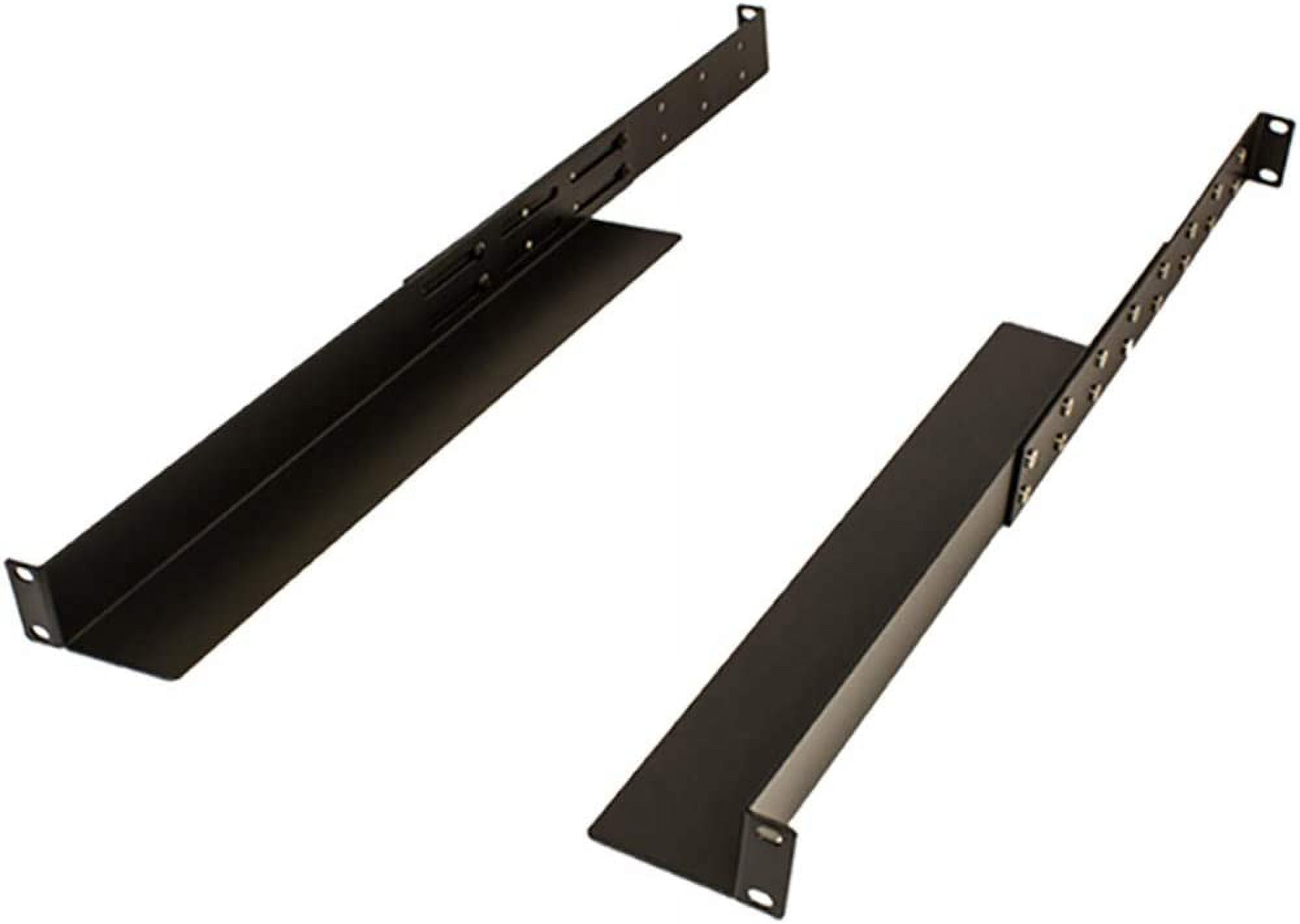 NavePoint Universal 1U Rack Mount 4-Post Shelf Rail - 33.5 Inches deep ...