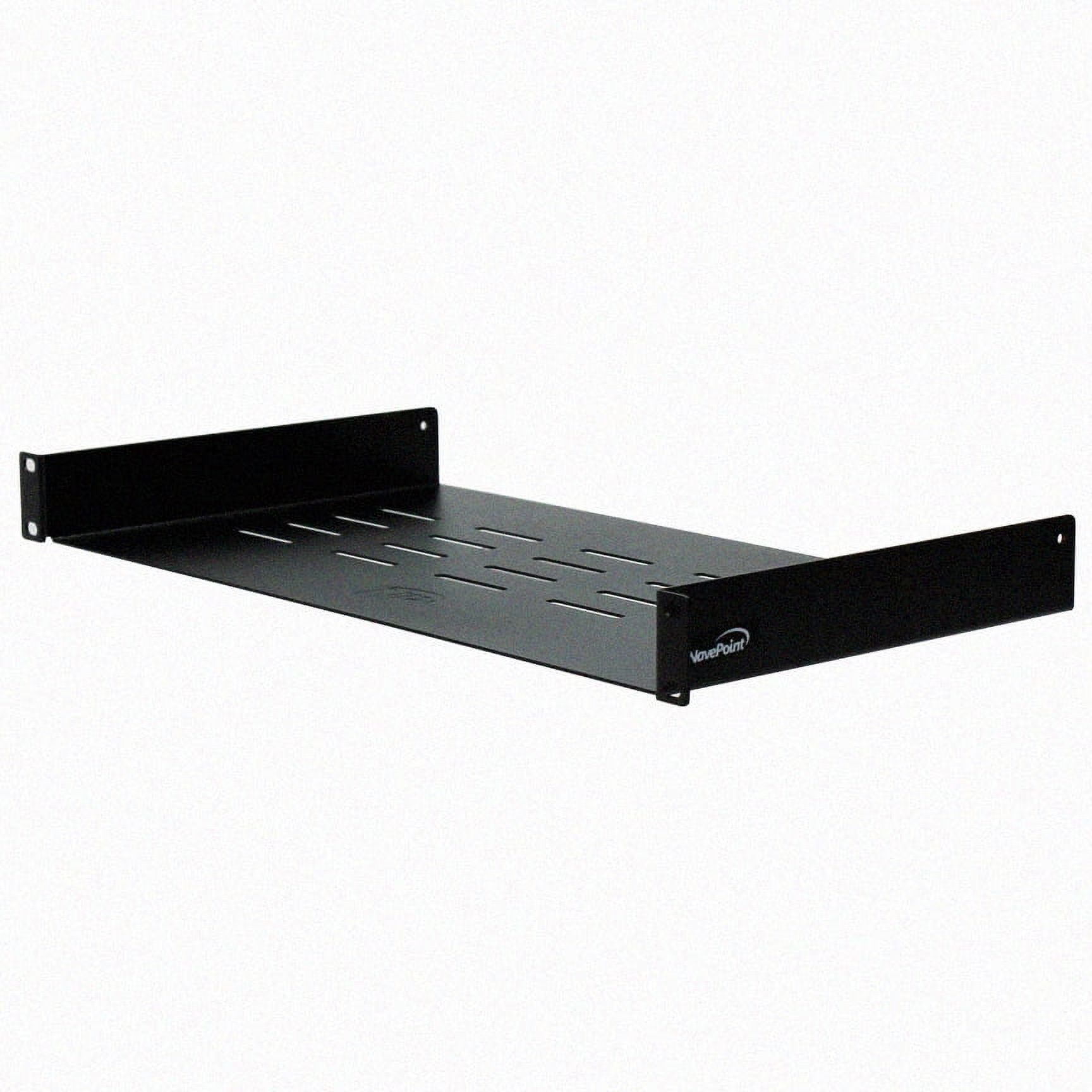 NavePoint Universal Rack Tray Vented Shelves 1U Black 10 Inches (250mm ...