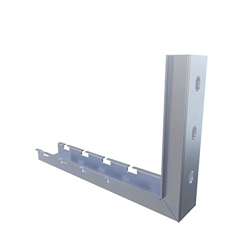 NavePoint Wire Mesh Cable Tray L-Shaped Wall Bracket 11in Wide ...