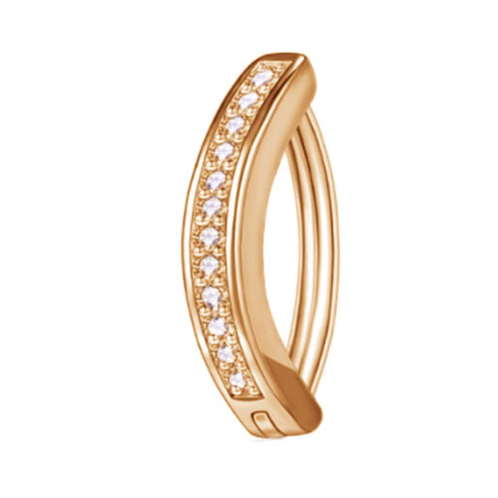 Navel Clicker Heart Butterfly Shape Belly Button Rings Piercing Body ...